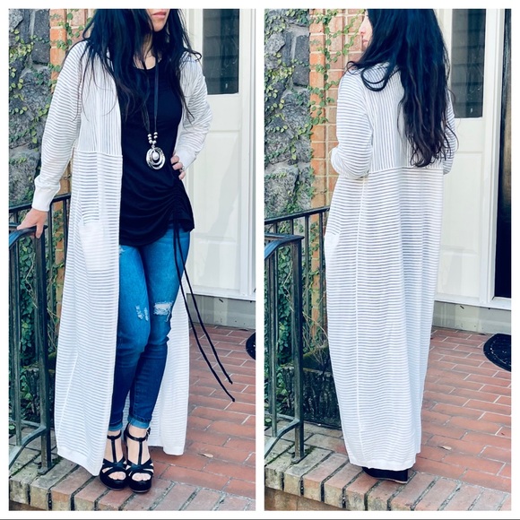 ShopEvelynne | Sweaters | 9 Last One White Light Sweater Knit Longline ...